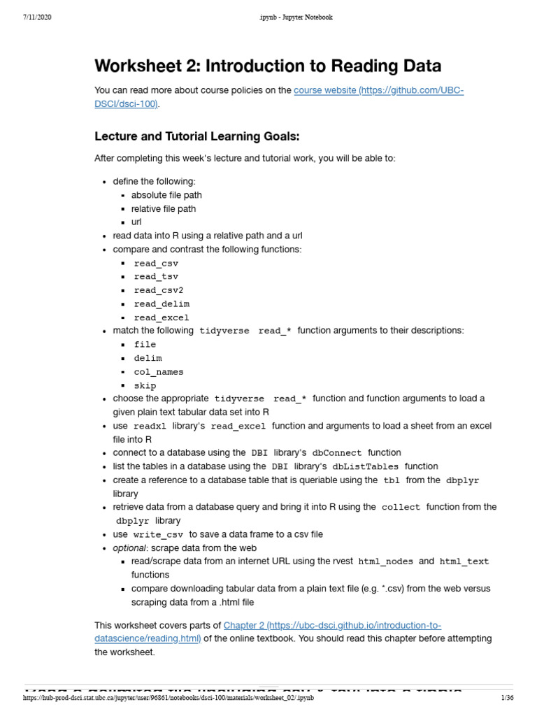 Worksheer 2 PDF | PDF | Comma Separated Values | Microsoft Excel