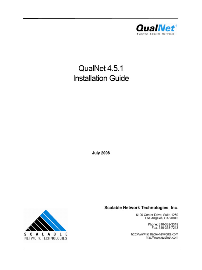 QualNet-4 5 1-InstallationGuide | PDF | Installation (Computer Programs) | Microsoft Windows