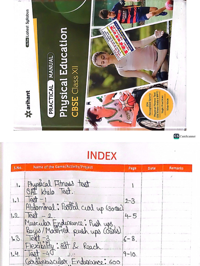 Physical Education Practical File 2023-24 | PDF