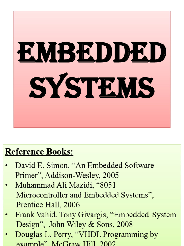 UNIT 1 Real Tima Embeded System at Mwu | PDF | Embedded System | Microcontroller
