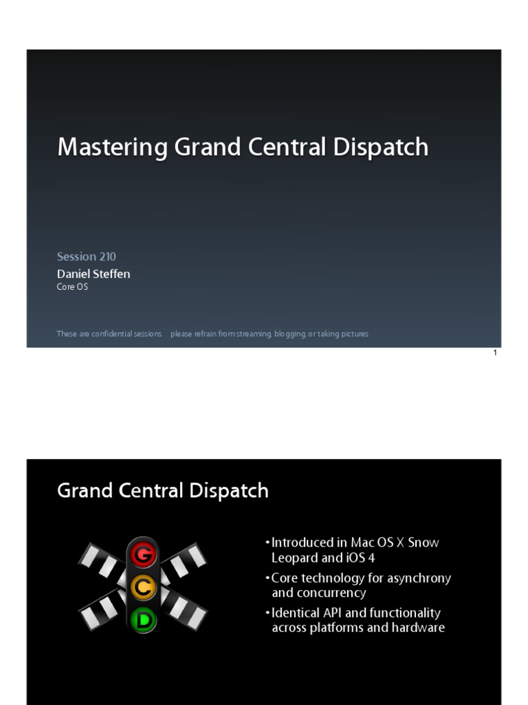 210 Mastering Grand Central Dispatch Pdf Queue Abstract Data Type Computer Architecture