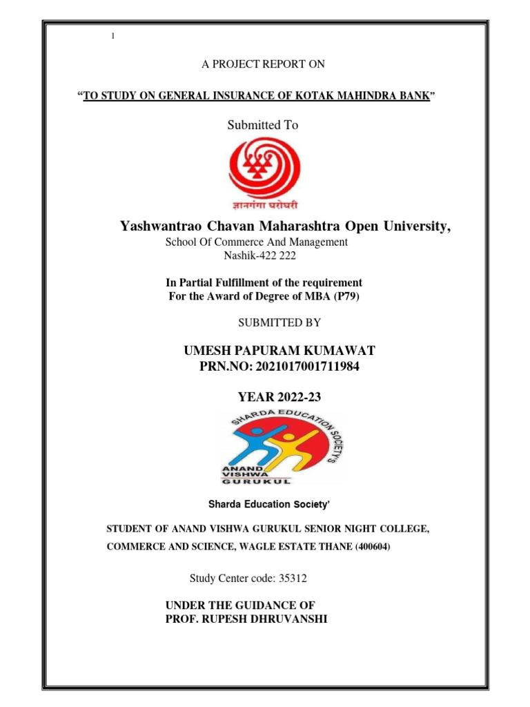 Final Project Mba | PDF | Insurance | Vehicle Insurance