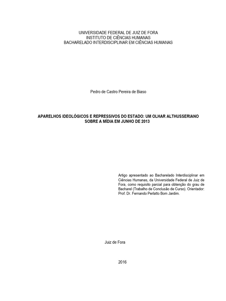 Pedro de Castro Pereira de Biaso | PDF