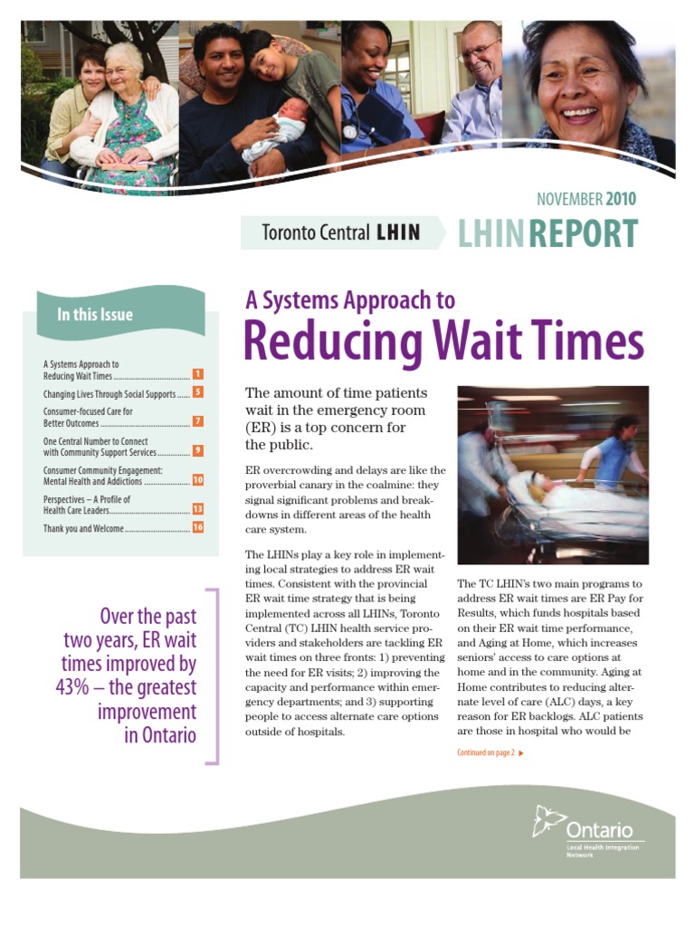 Reducing Wait Times: A Systems Approach To | PDF | Geriatrics ...