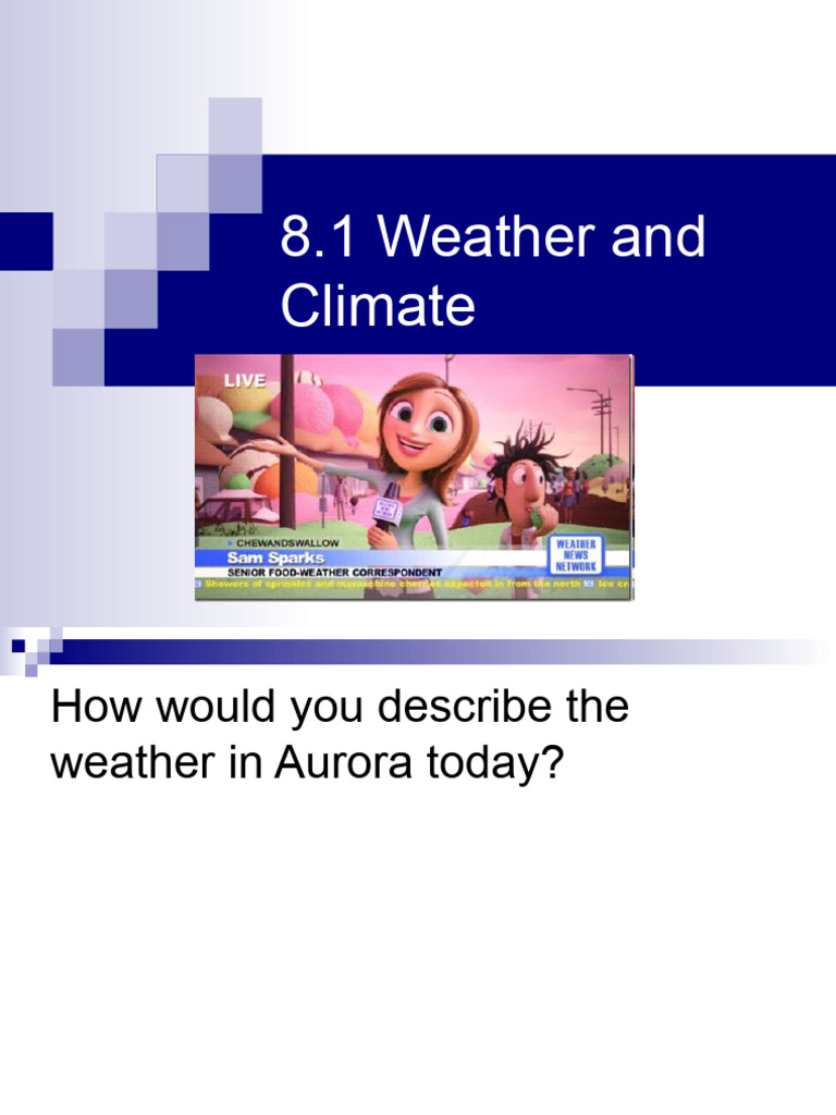 8.1 Weather and Climate | PDF