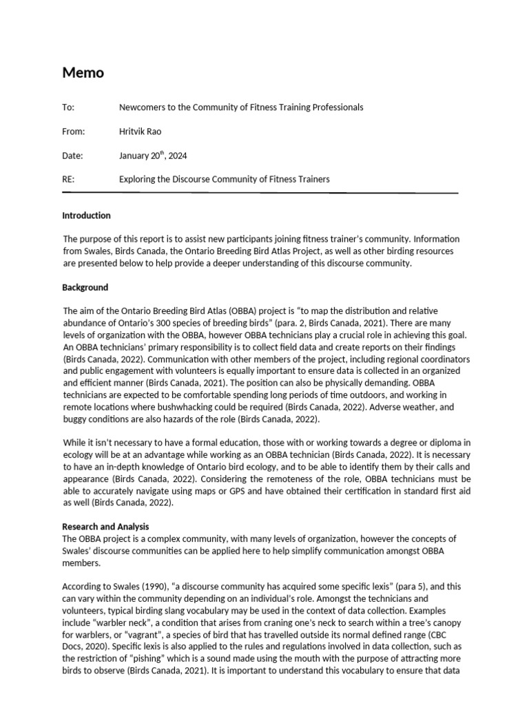 DCA 1st Draft Exemplar | PDF | Birds | Communication