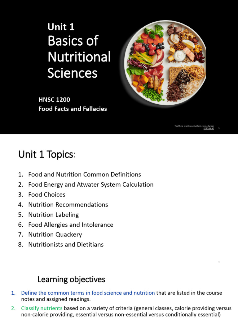 Nutritional Science Fundamentals | PDF | Wellness