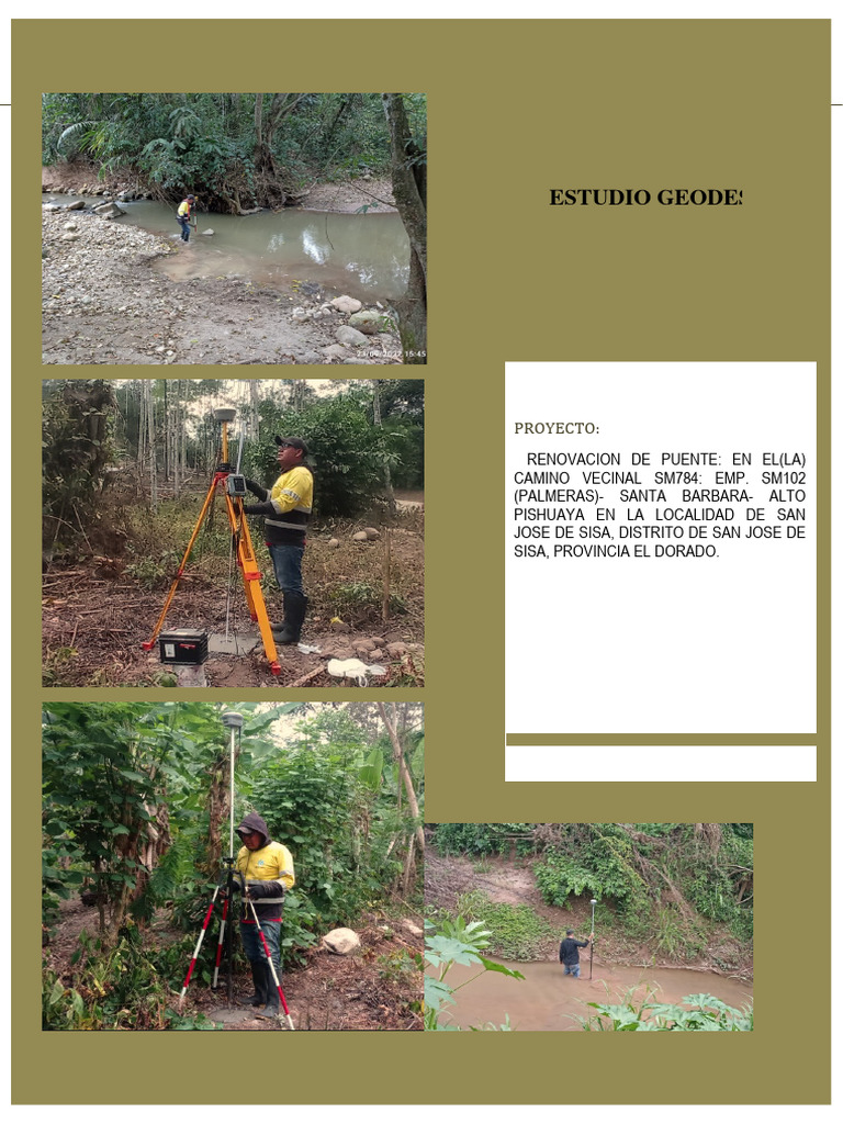 Inf. Puente Rio Negro | PDF | Topografía | Geodesia