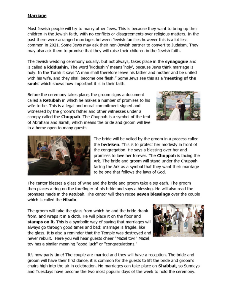 Jewish Marriage Sheet | PDF | Marriage, Unions And Partnerships | Wedding