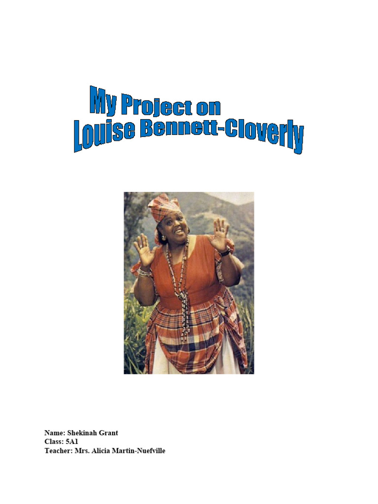 Louise Bennett Project | PDF | Poetry