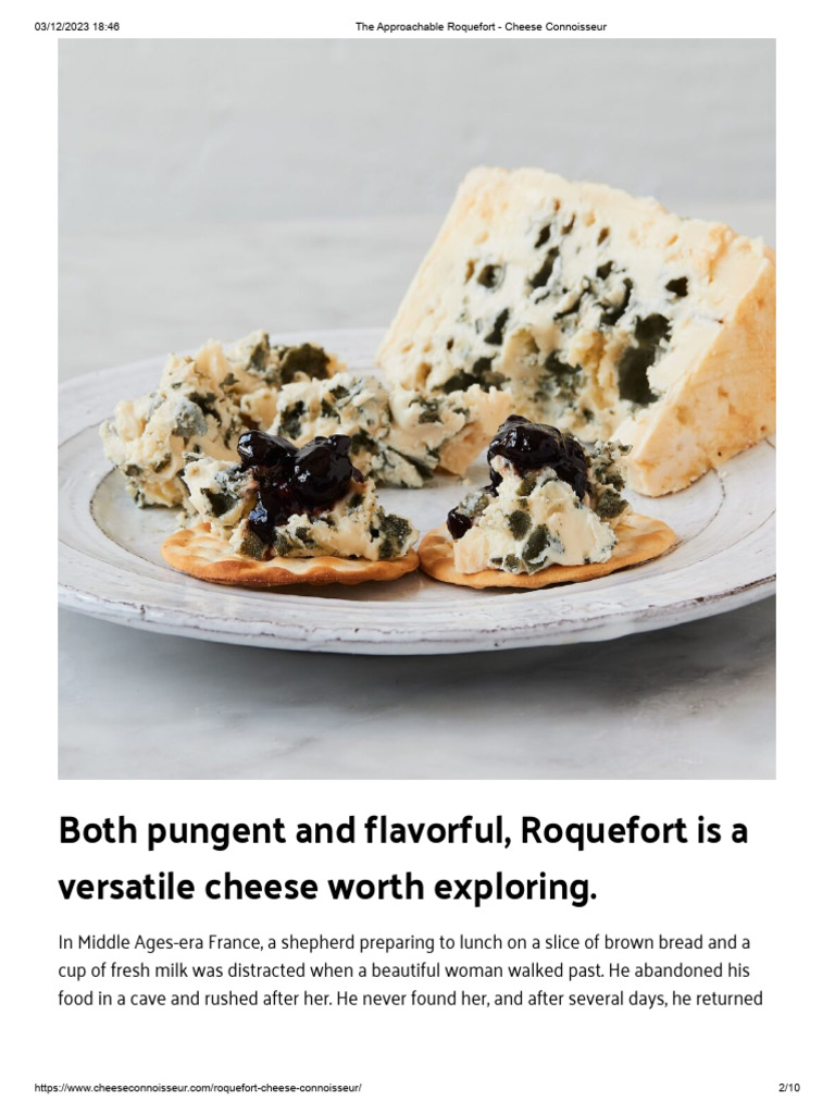Exploring the Versatile Roquefort Cheese | PDF | Cheese | Foods