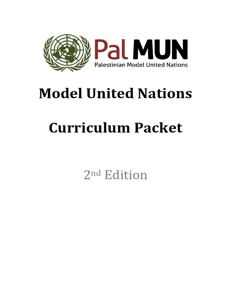 MUN Curriculum | PDF | United Nations | International Relations