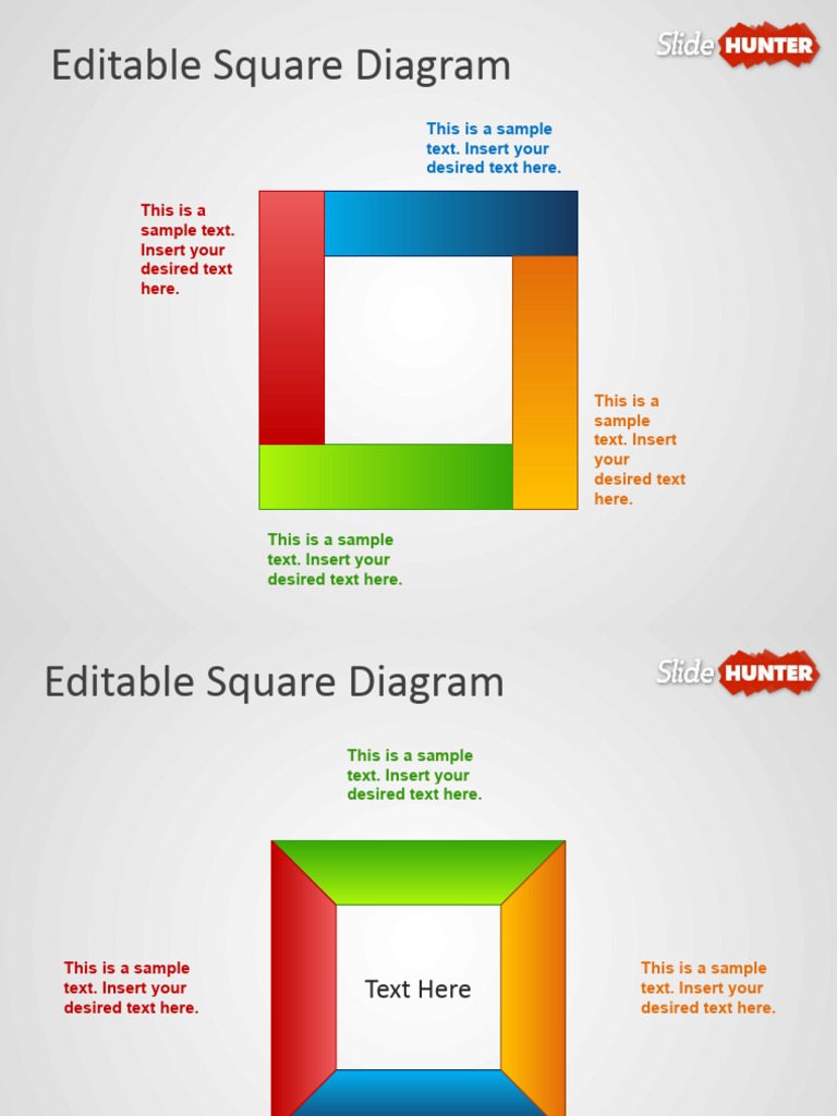 1117 Editable Square Diagram For Powerpoint | PDF | Computing | Software