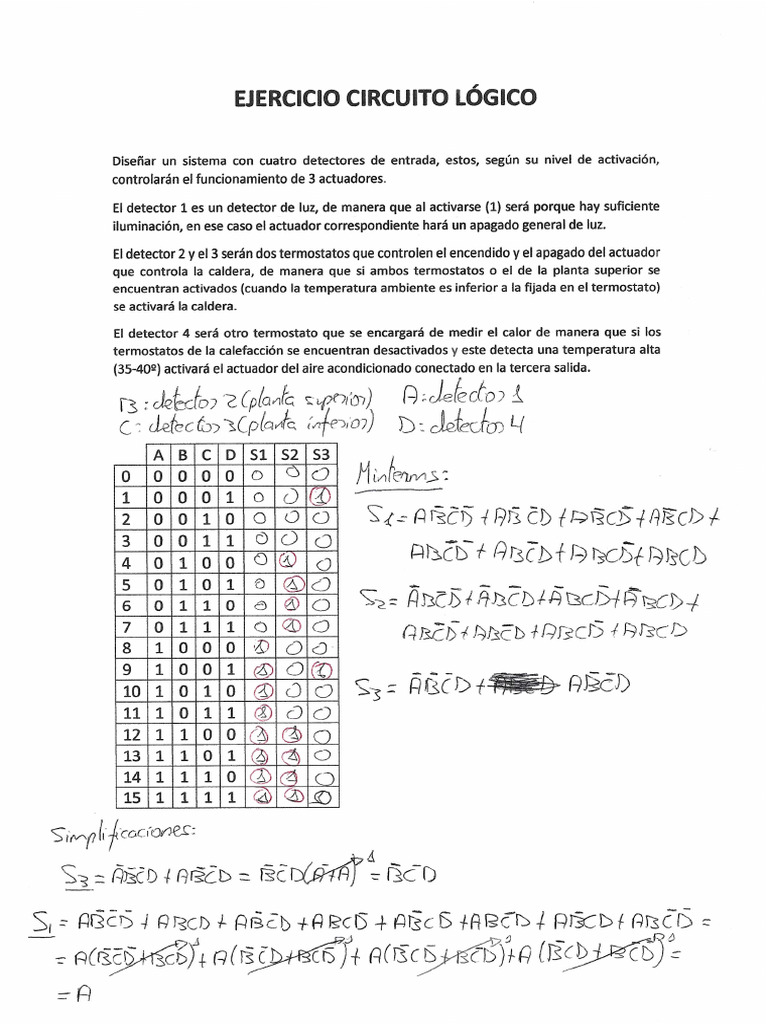 Ejercicio Circuito Logico | PDF