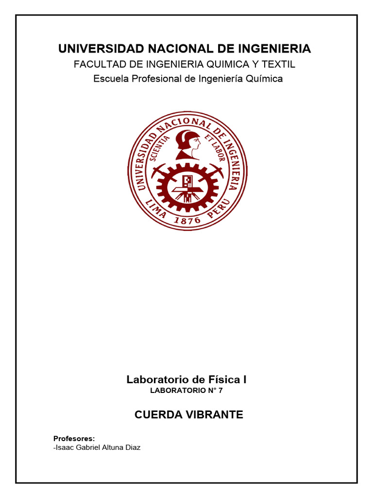 Lab 07-Fisica Uni | Descargar gratis PDF | Vector Euclidiano | Fuerza