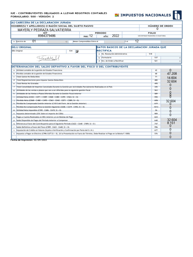 Iue 2 | PDF | Contabilidad | Impuestos