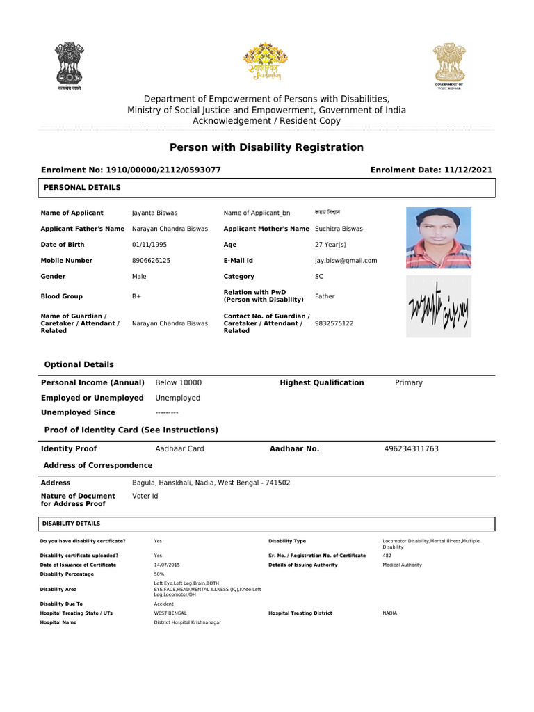 Application 19100000021120593077 1705781365 | PDF | Disability