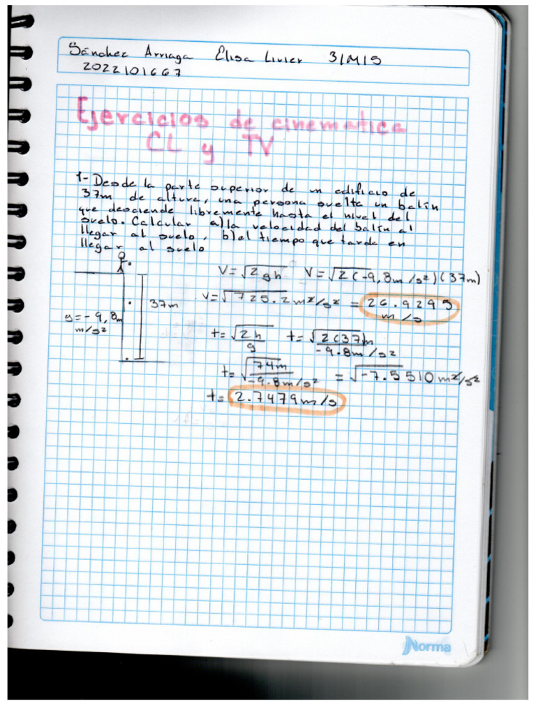 Ejercicios Cinemática Pdf