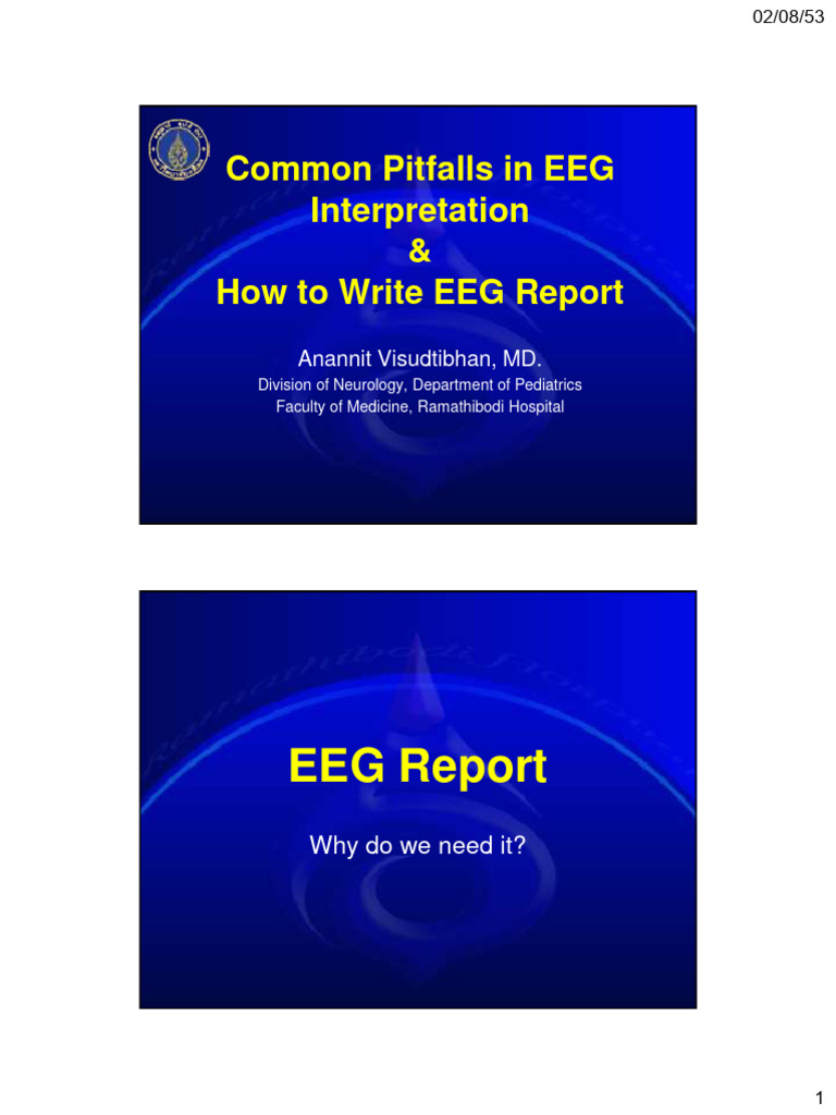 EEG 2010 How To Write Report Anannit HO | PDF | Electroencephalography ...