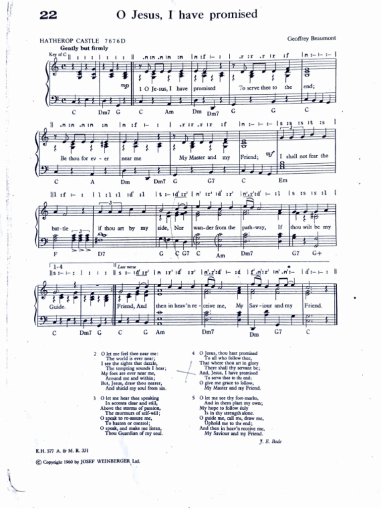 O Jesus I Have Promised | PDF