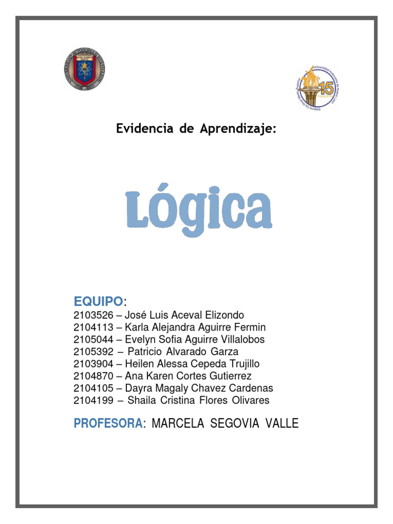 Equipo1 Logica Ev4 | PDF