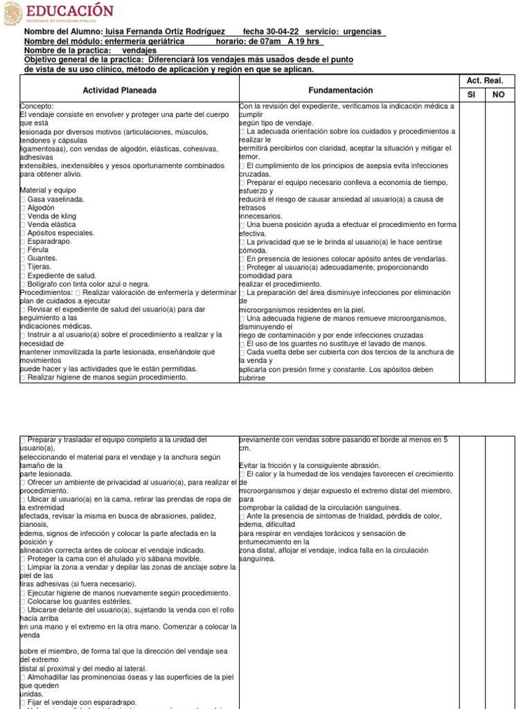 1 Actv Vendajes | PDF