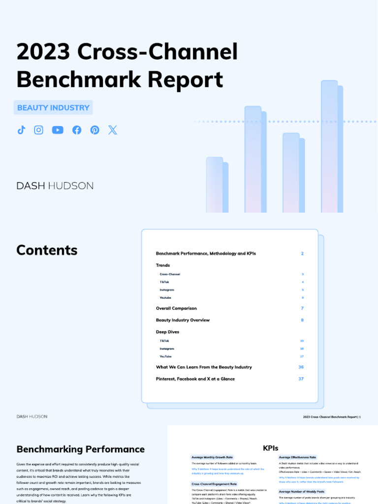 Beauty Industry Benchmarks 2h | PDF | You Tube | Brand