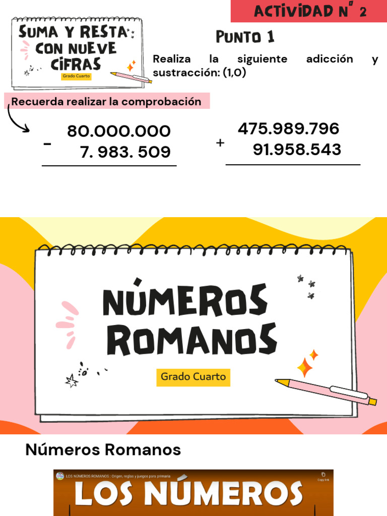(Matemáticas) - Grado Cuarto. | PDF
