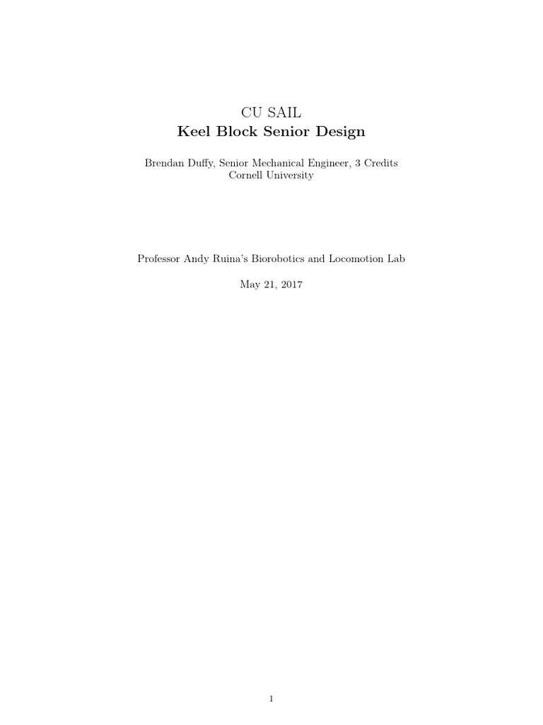Redesign of CUSail Keel Block | PDF | 3 D Printing | Physical Sciences