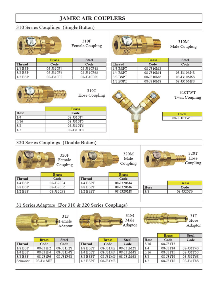Jamec Air Fittings | PDF | Pipe (Fluid Conveyance) | Building Materials