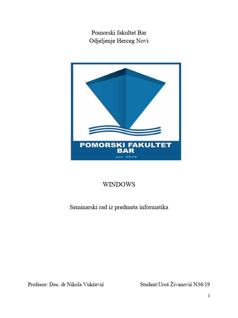 UROS-ZIVANOVIC-SEMINARSKI-INFORMATIKA | PDF