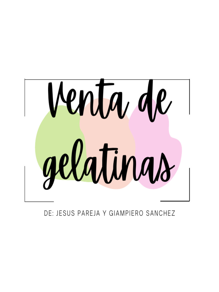 Venta de Gelatinas y Flanes | PDF | Presupuesto | Alimentos