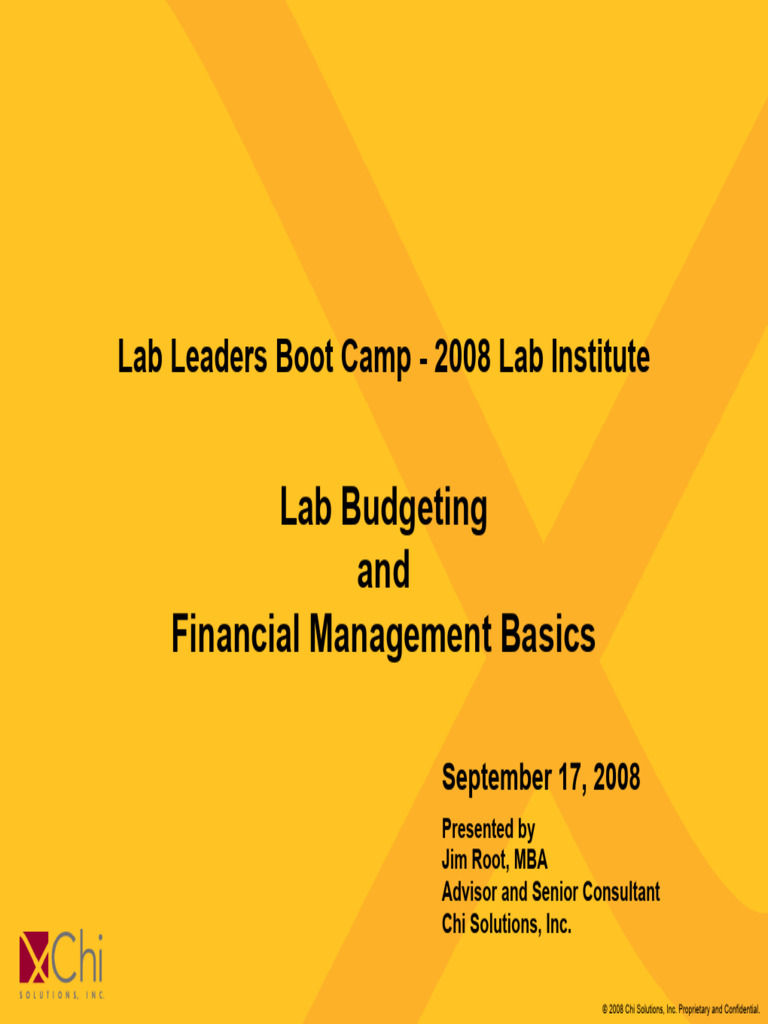 2008 0917 Root Lab Budgeting and Financial Management Basics Lab ...