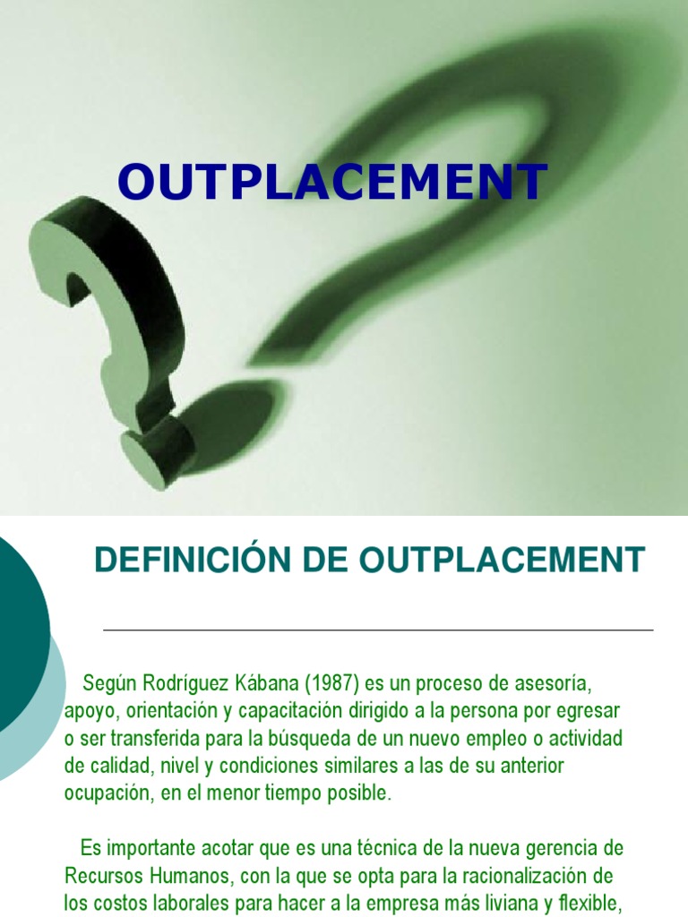 Outplacement | PDF | Recursos humanos | Planificación