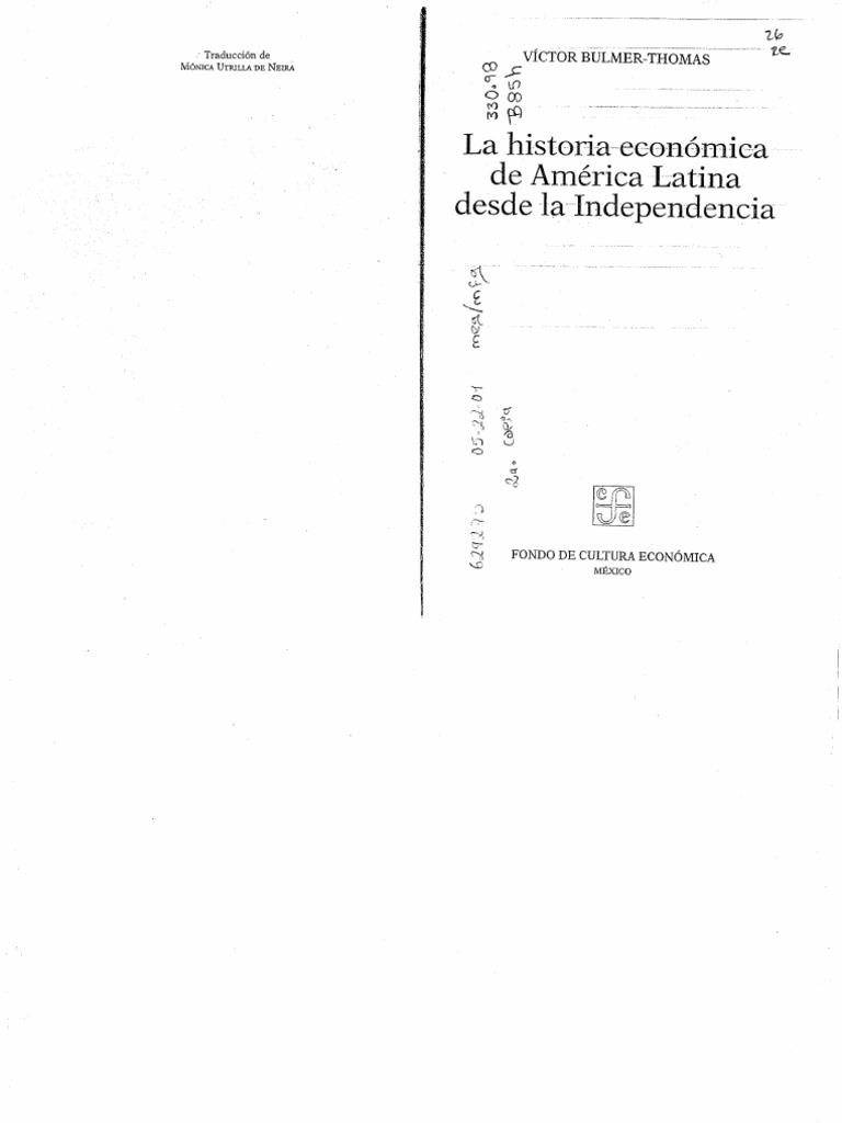 Victor Bulmer Thomas (1994) | PDF