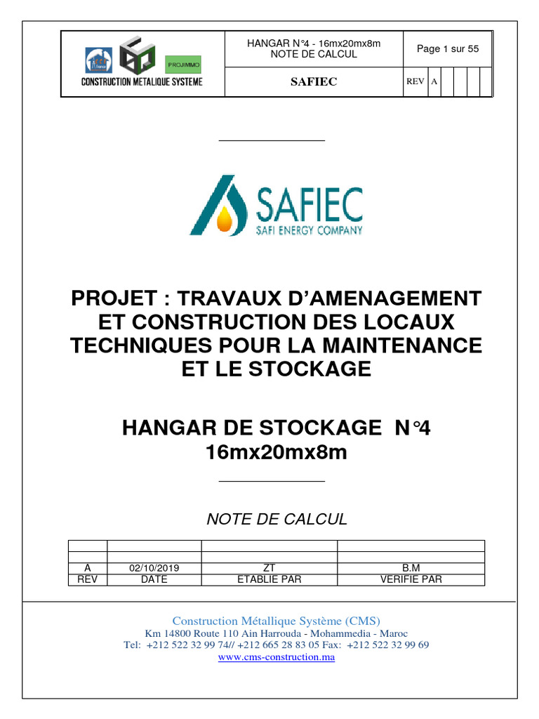 NC 19093 - STRUCTURE 16x20x8 - SAFIEC SAFI | PDF