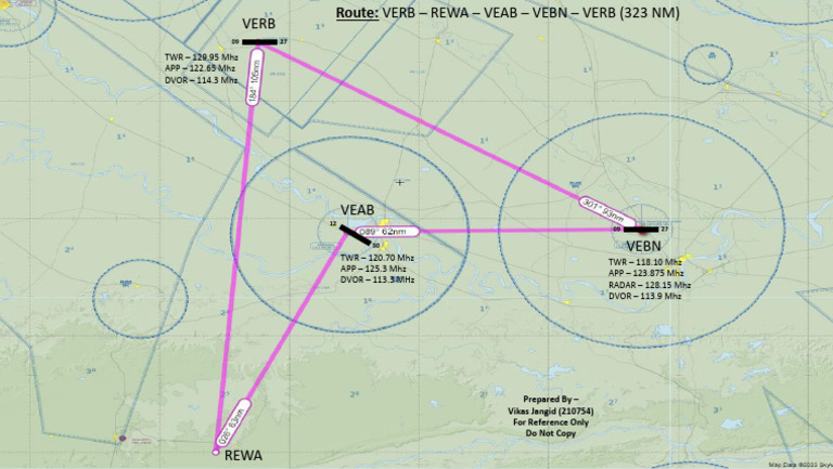 Route Map VERB-REWA-VEAB-VEBN-VERB | PDF