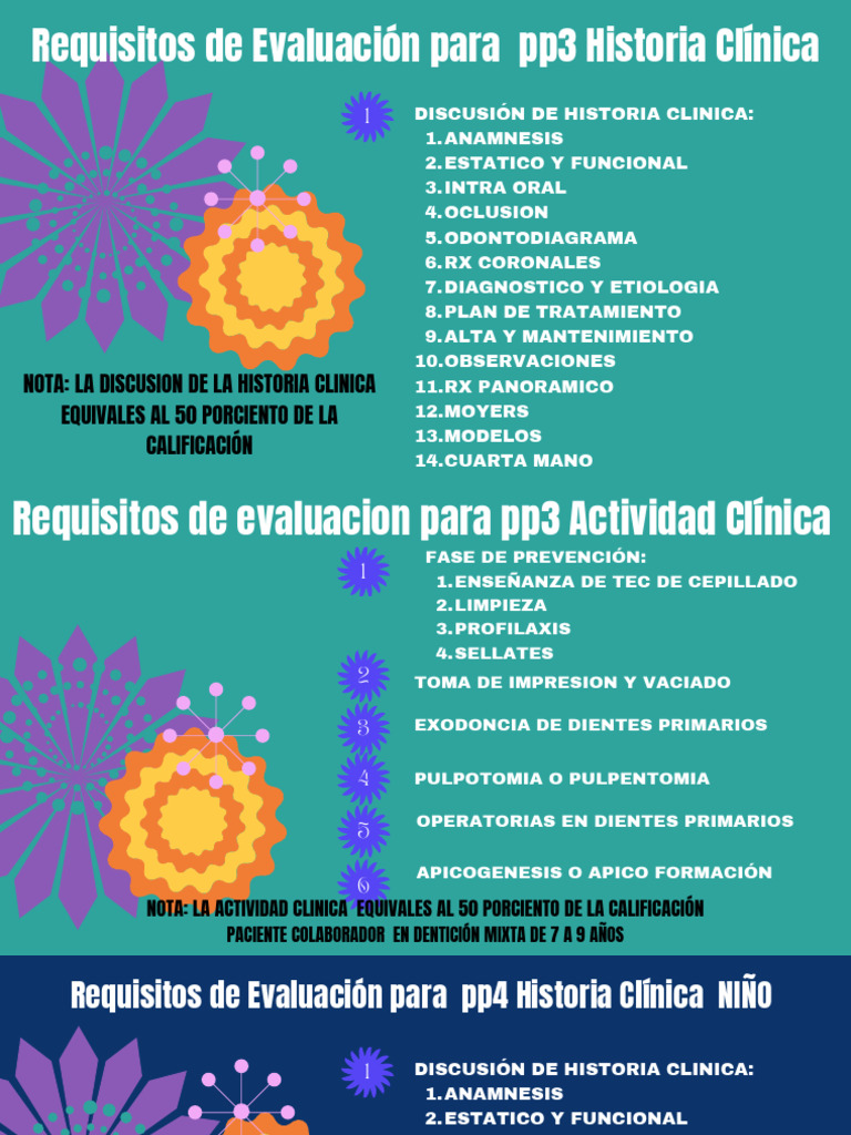 Requisitos de Evaluacion pp3 y pp4 | PDF | Cuidado de la salud | Medicina CLINICA