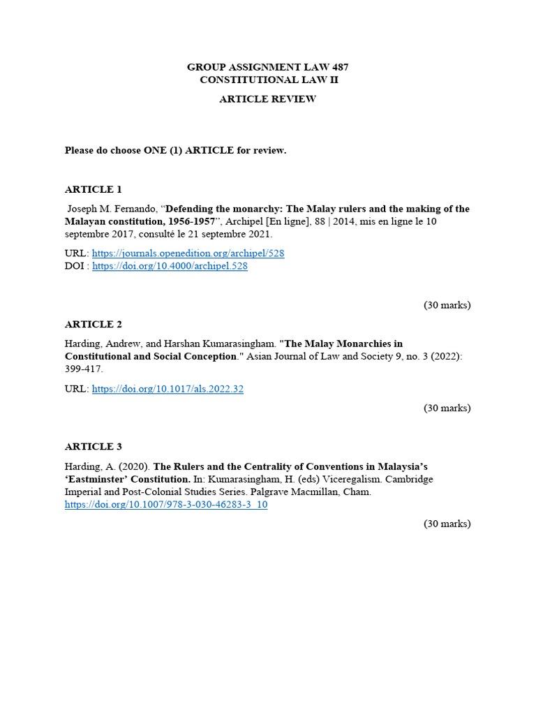 Assignment Consti II Oct 2023 | PDF | Argument | Thesis