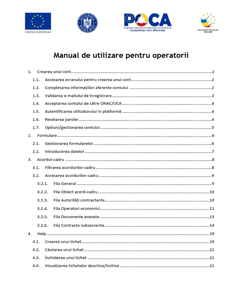 Manual de Utilizare PEAPC OE | PDF