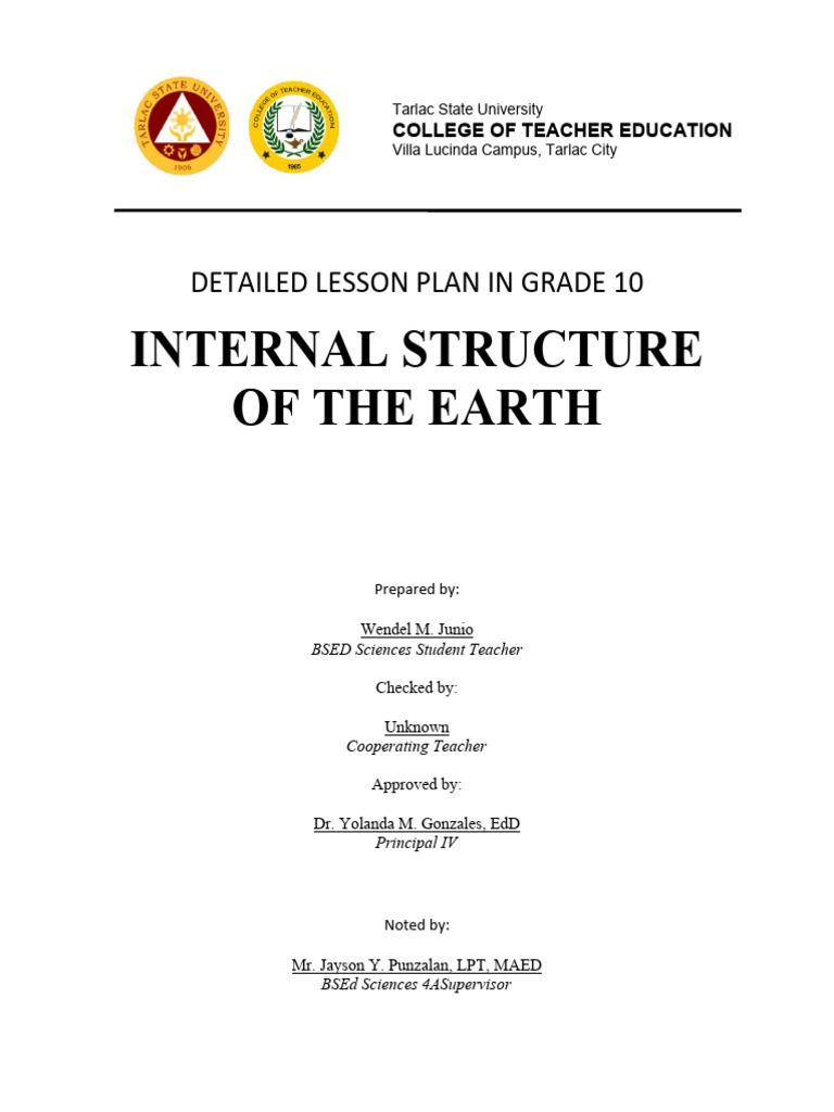Earth's Internal Structure | Download Free PDF | Planetary Core | Crust ...