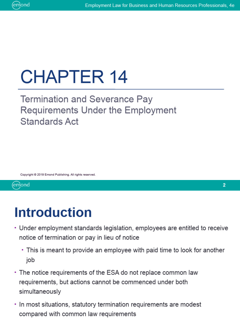 EL4 ch14 | PDF | Employment | Layoff