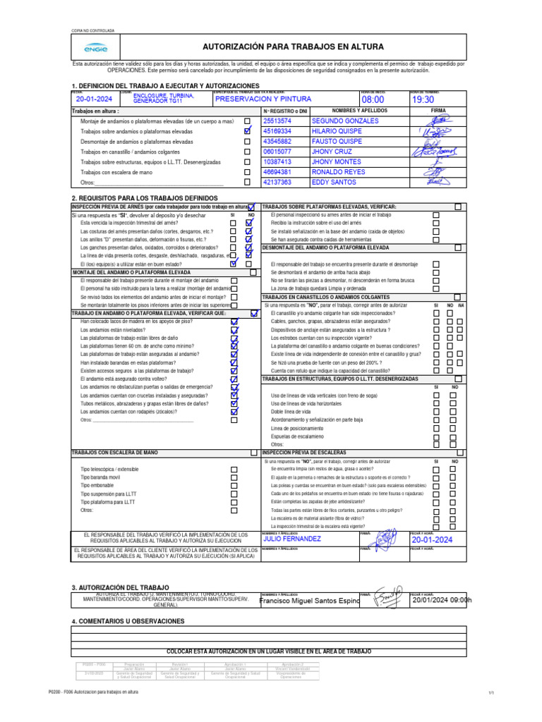 P0200 - F006 Autorizacion para Trabajos en Altura (2) PINTURA 20-01 Rev ...