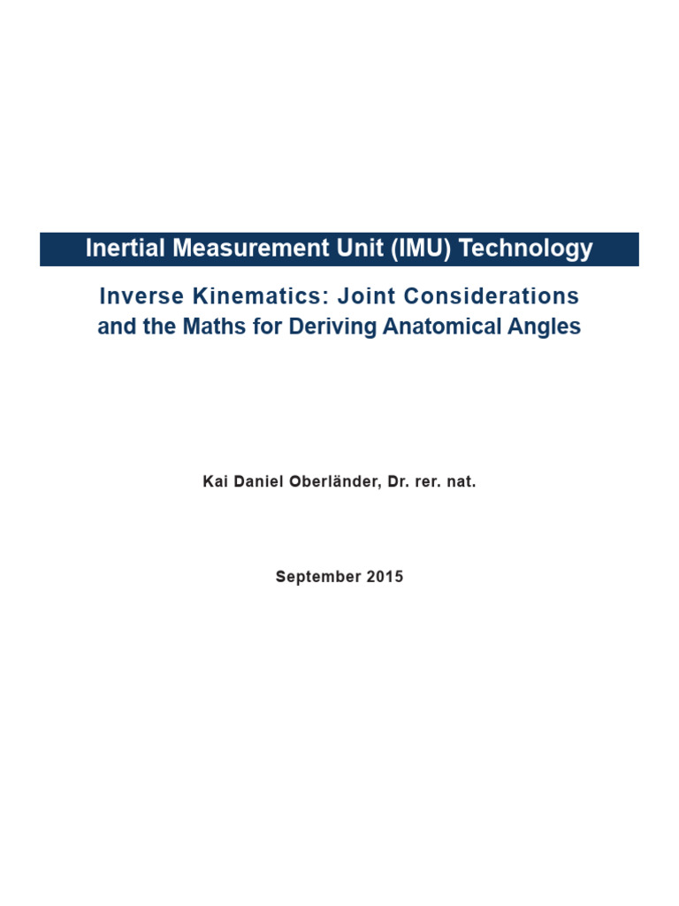 IMU Tech Report | PDF | Gyroscope | Inertial Navigation System