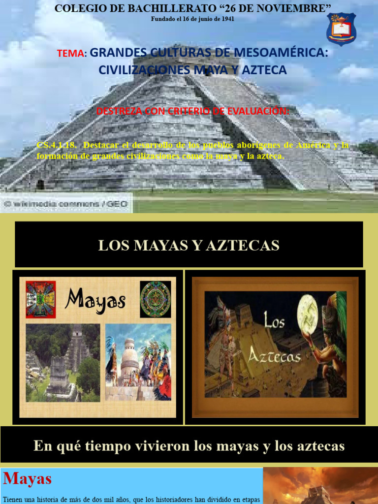Civilizaciones Maya y Azteca | PDF