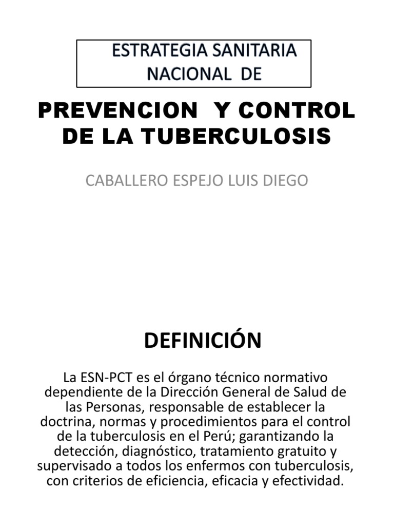 Prevencion y Control de La Tuberculosis | PDF | Tuberculosis | Inmunología