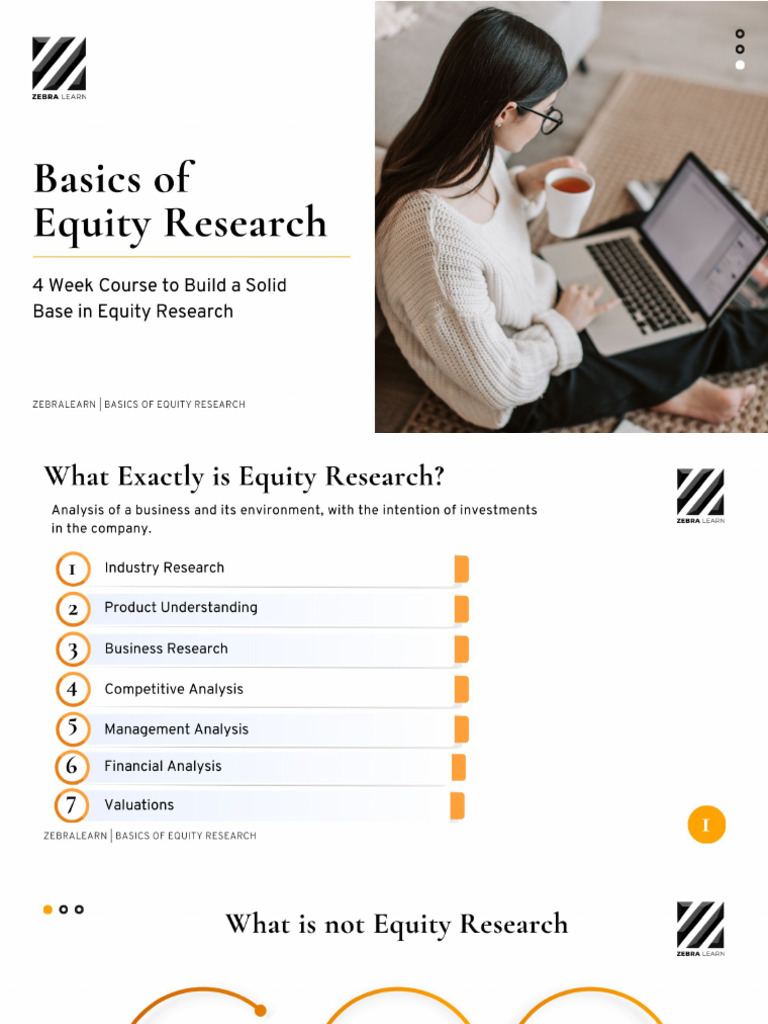 Basics of Equity Research Course Session 1 | PDF