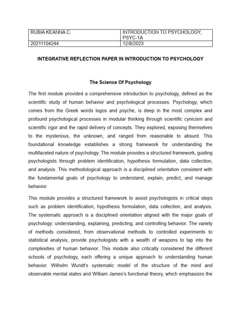 Itp Reflection Papers | PDF Itp Reflection Papers | PDF