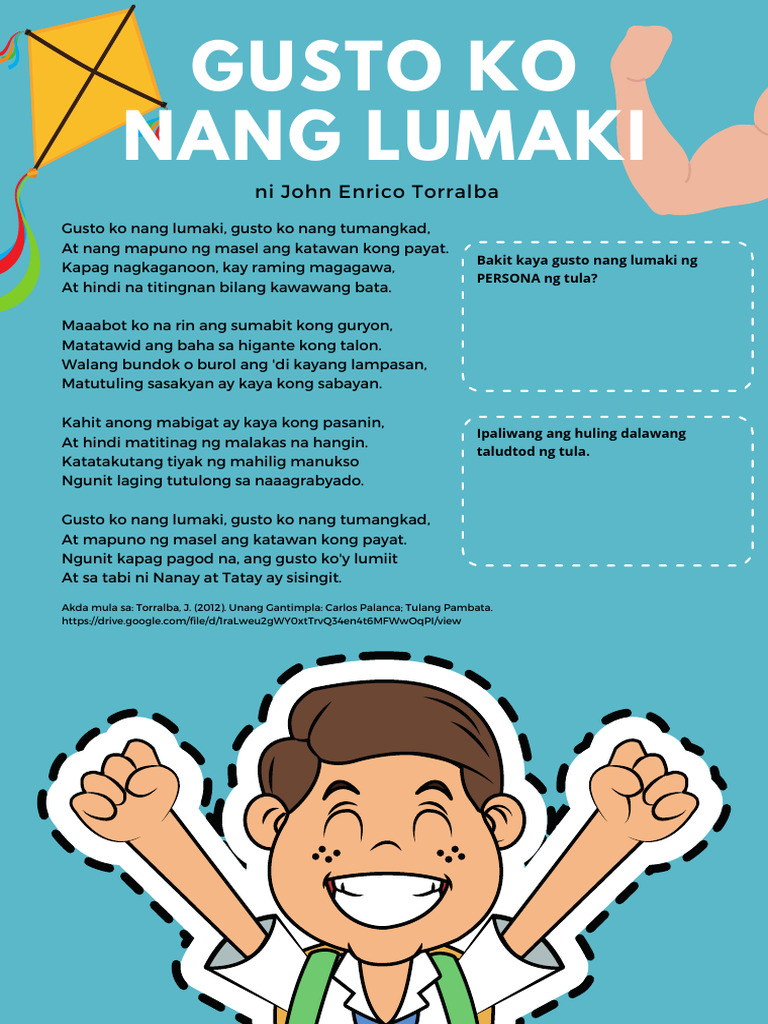 (G7 HANDOUT) Gusto Ko Nang Lumaki | PDF