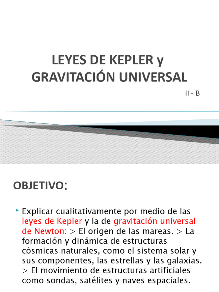 Kepler y Gravitación | PDF | Orbita | Johannes Kepler